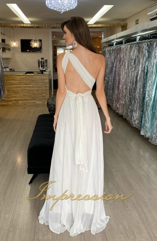 Vestido de Festa Longo Branco Infinity Dress | Impression Modas
